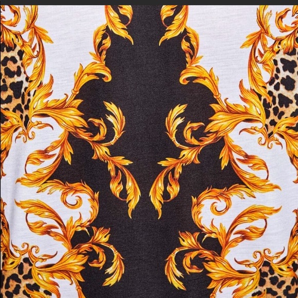 Zara | Tops | Zara Baroque Versace Style Tshirt | Poshmark